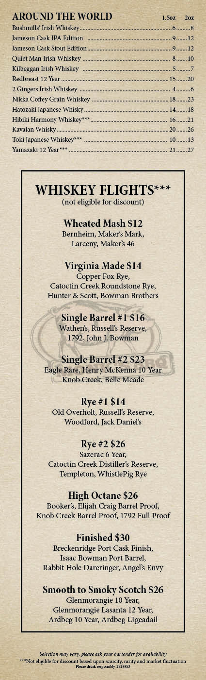 Whiskey | Monk's BBQ